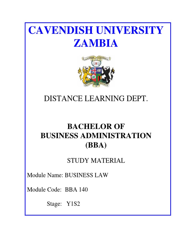 CUZL226 Business Law Module | PDF | Law Of Agency | Vicarious Liability