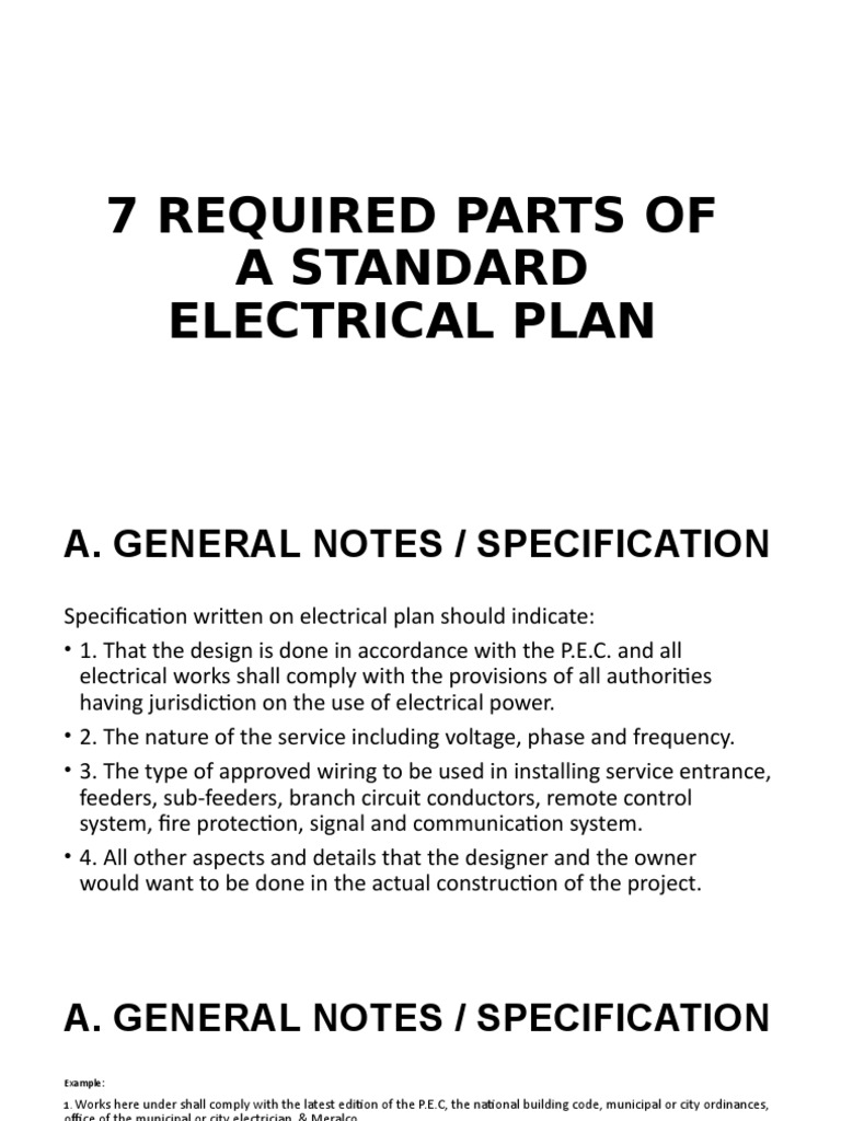 The Seven Essential Components of an Electrical Plan | PDF | Electrical ...