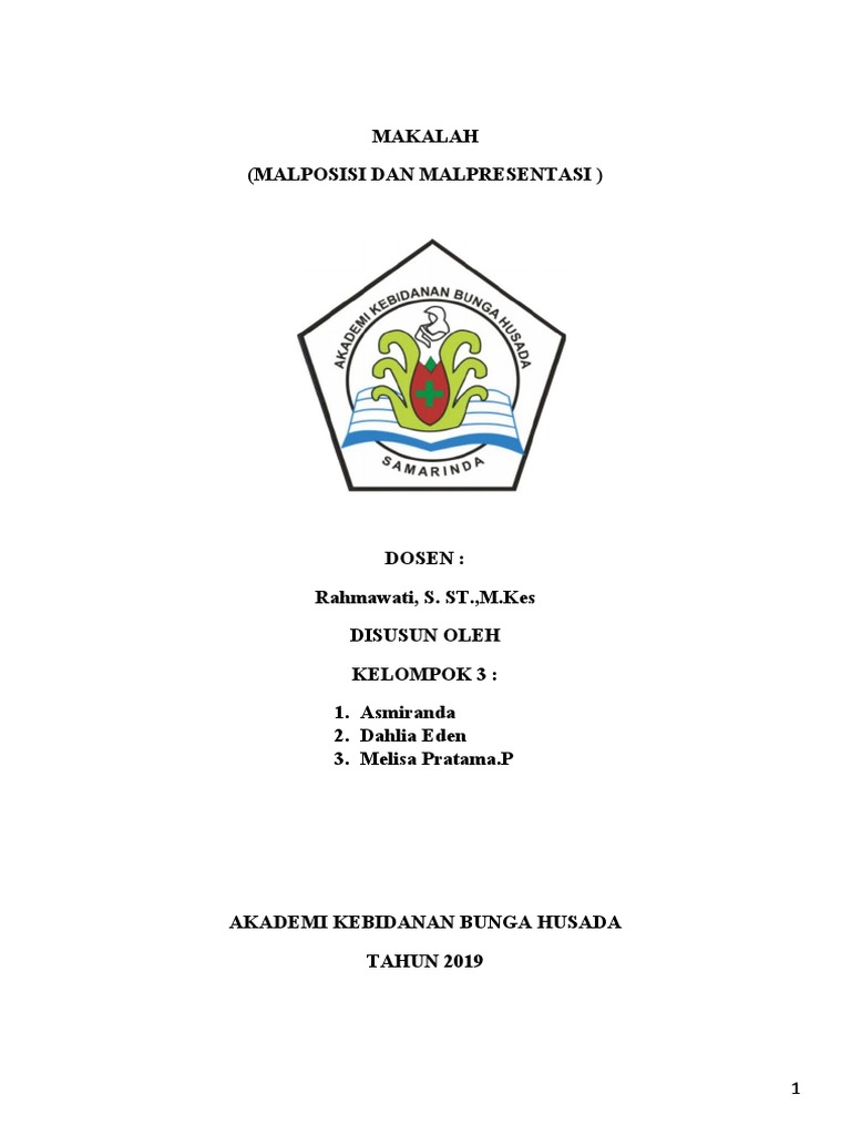 Makalah Malposisi Dan Malpresentasi | PDF