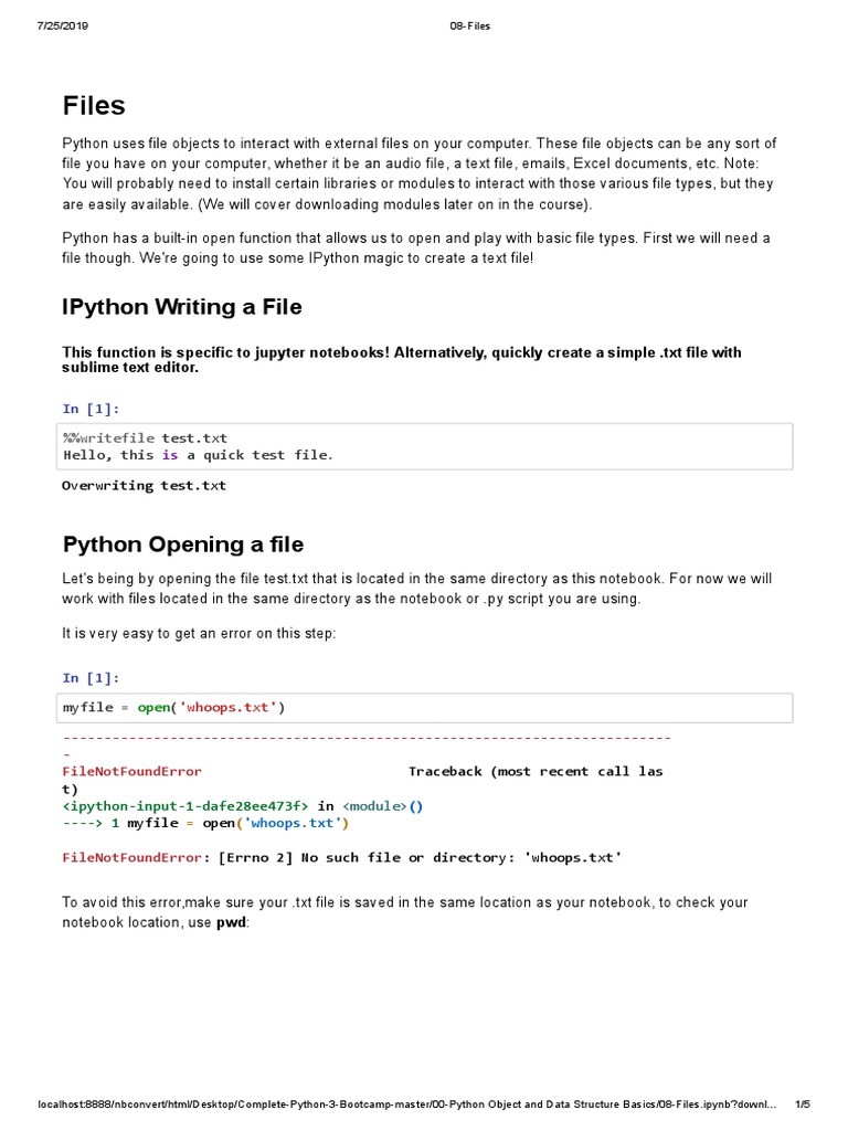 Files: Ipython Writing A File | Download Free PDF | Computer File ...