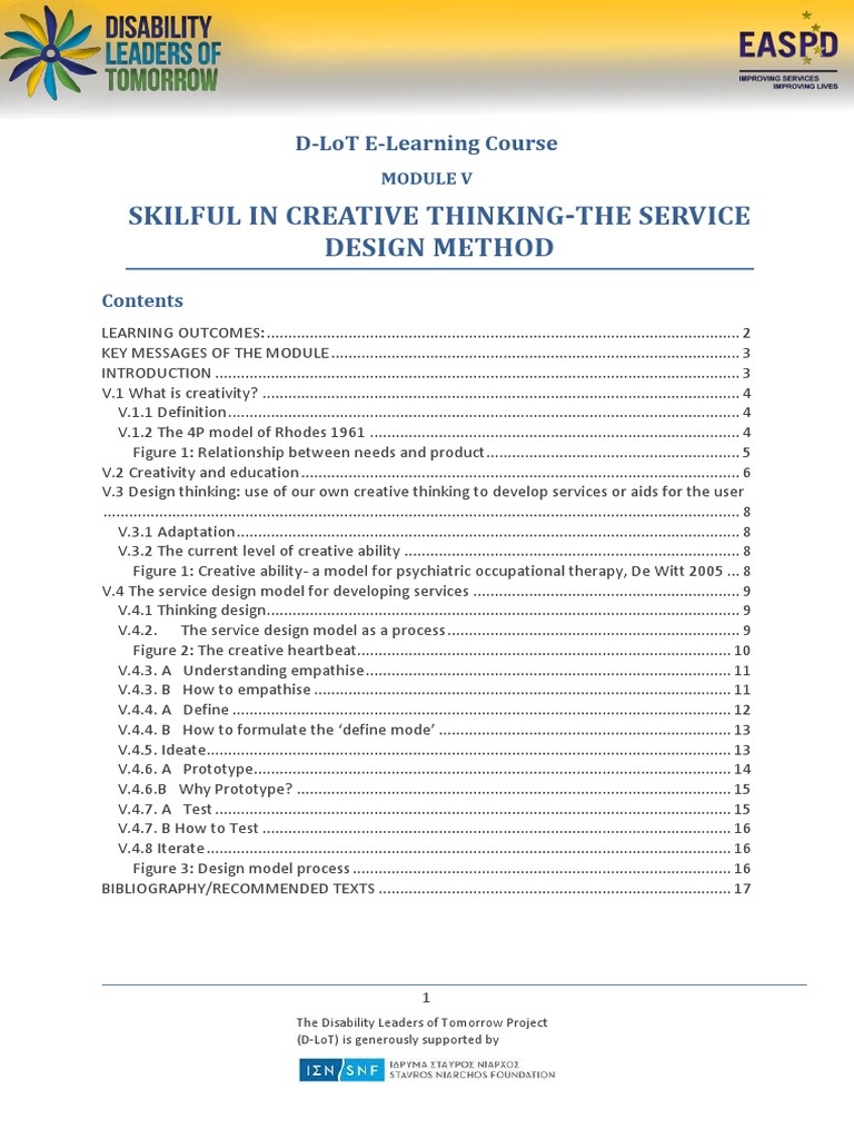 Module V Handout | PDF | Creativity | Thought