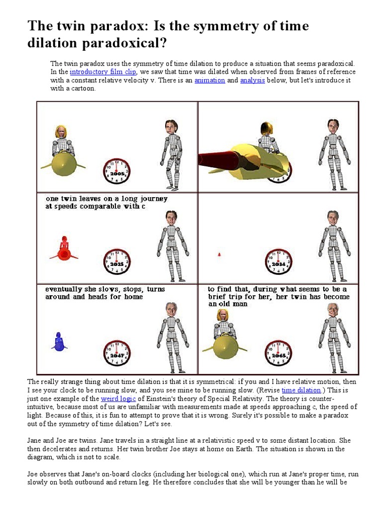 Time & Twin Paradox B 2014 | PDF | Special Relativity | Electron