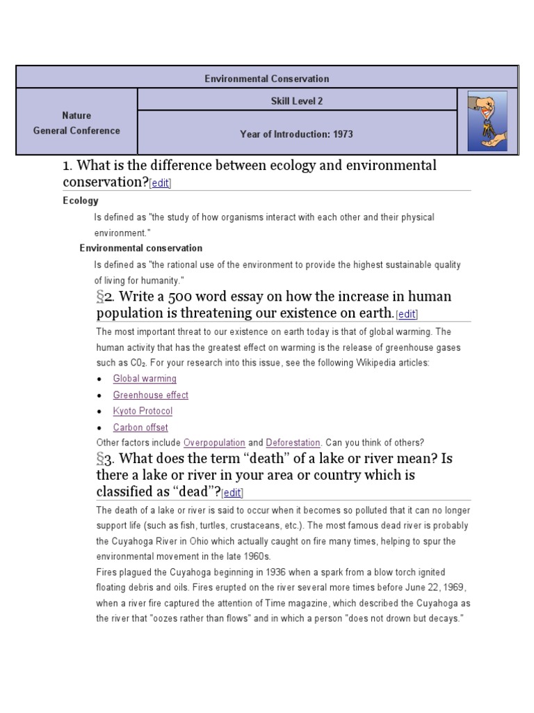 Environmental Conservation | PDF | Environmental Issues | Environment
