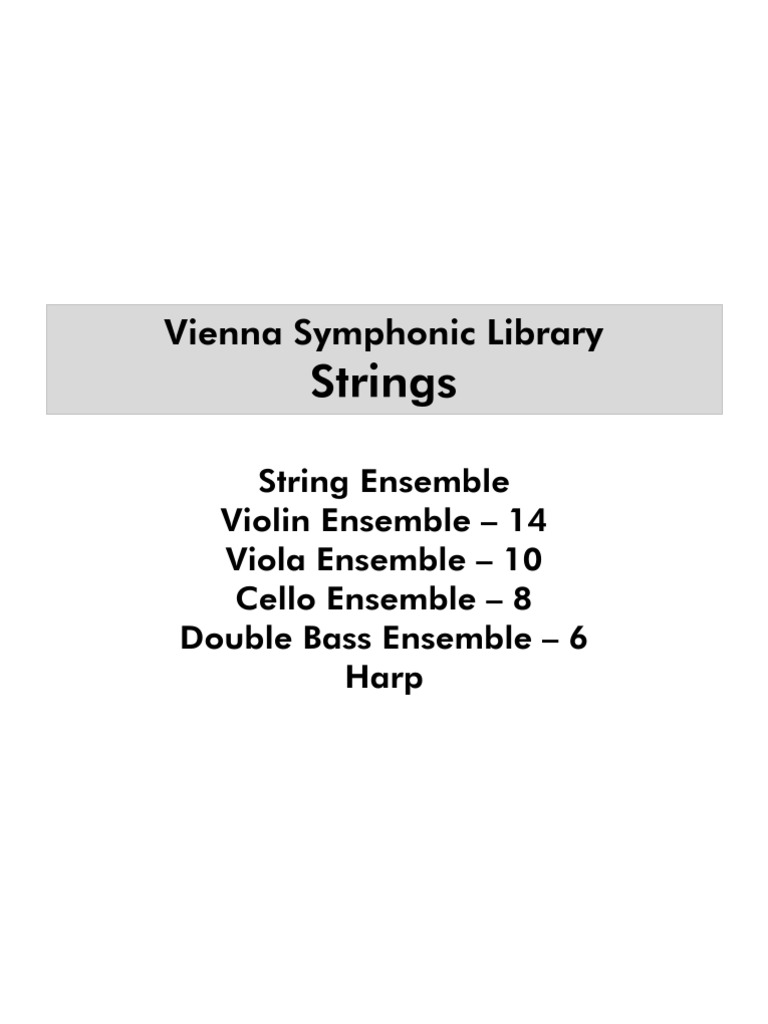 Strings FE Manual | PDF | Violin | Cello