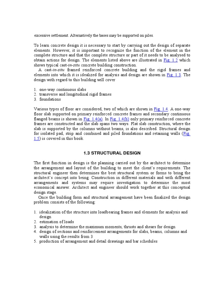 Excessive Settlement. Alternatively The Bases May Be Supported On Piles ...