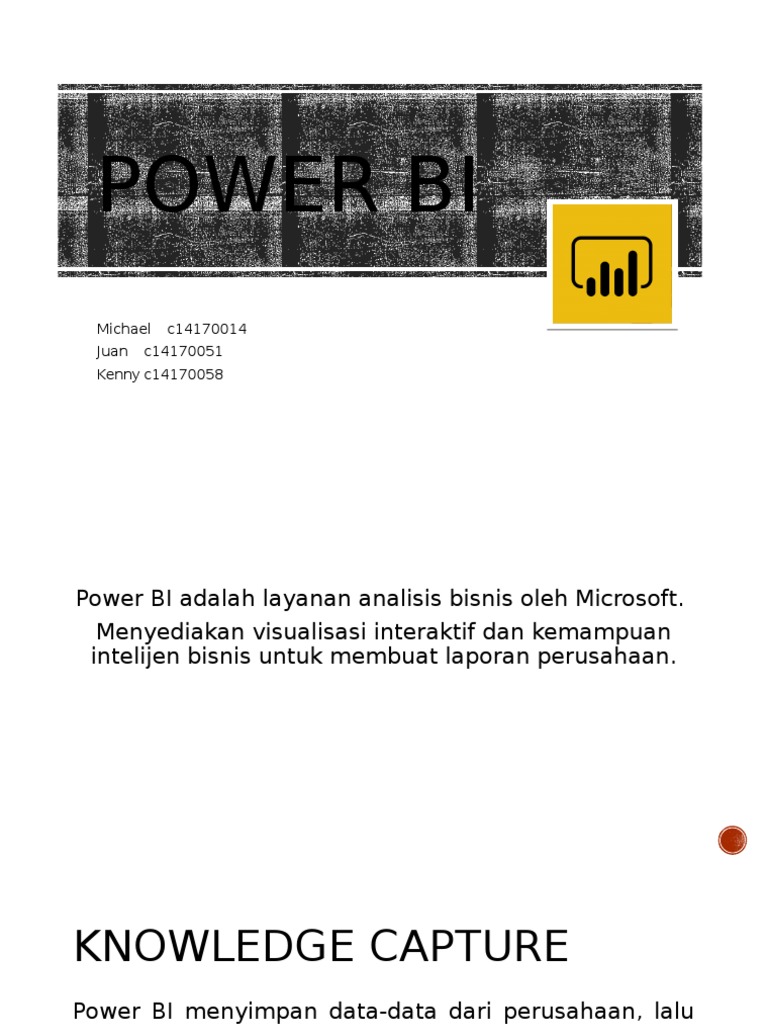 Knowledge Management Presentation - Power BI | PDF