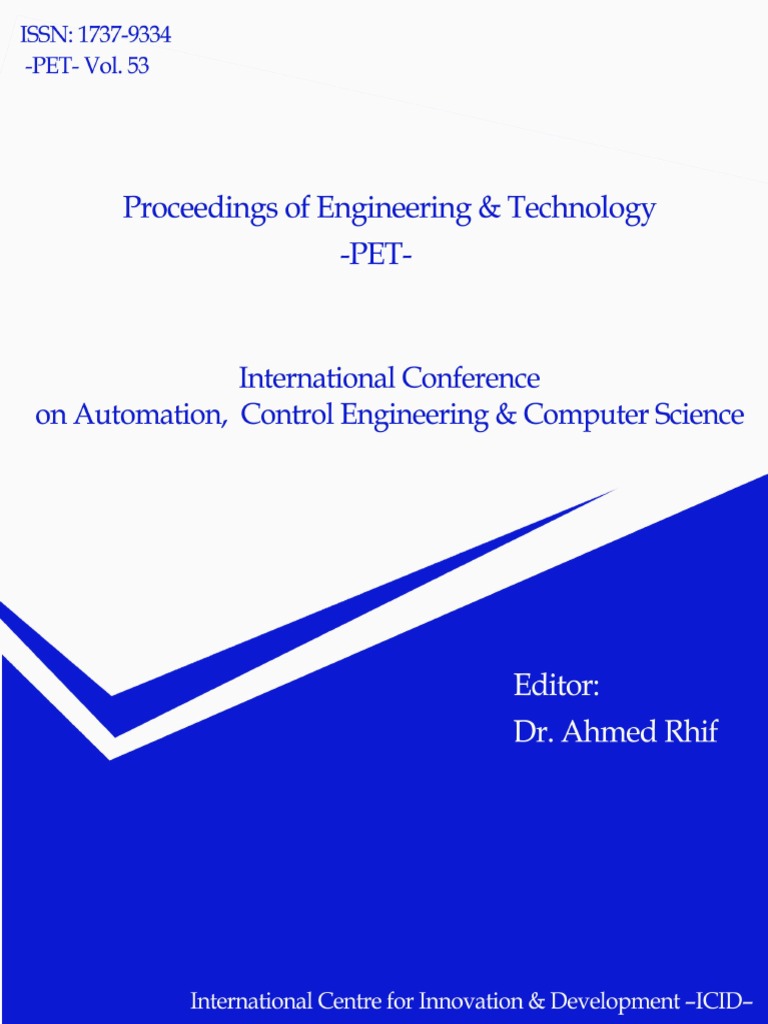 International Conference On Automation, Control Engineering & Computer ...