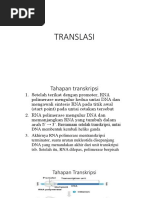 Tahapan Translasi | PDF