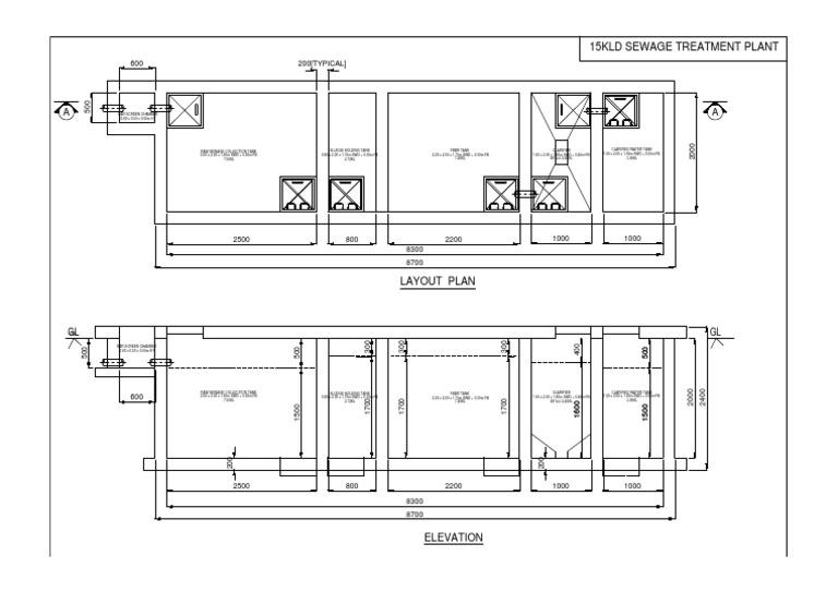 15KLD STP FBBR Layout | PDF | Sewage Treatment | Biodegradation