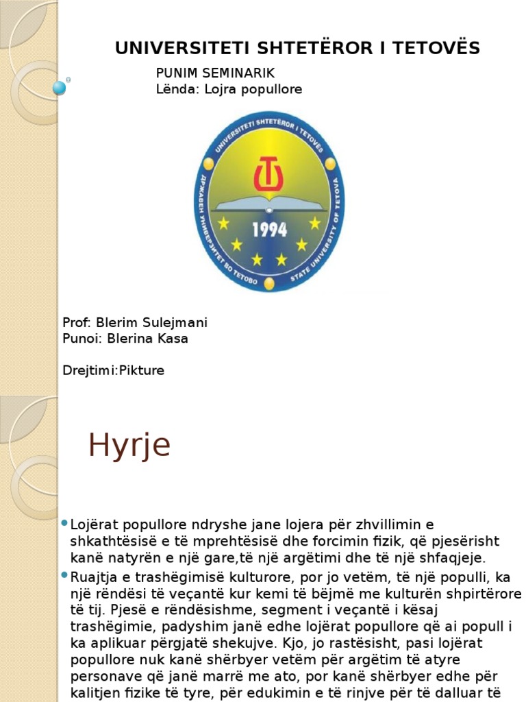 Lojera Popullore | PDF