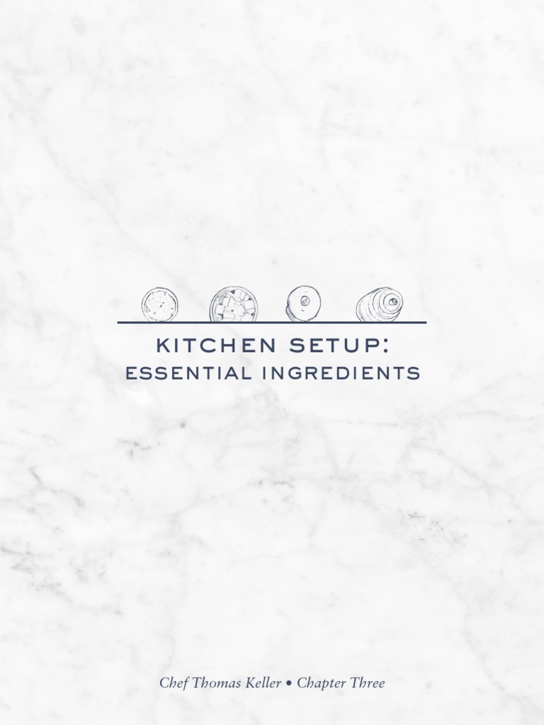 03 Kitchen Setup Essential Ingredients PDF | PDF | Food And Drink | Cooking