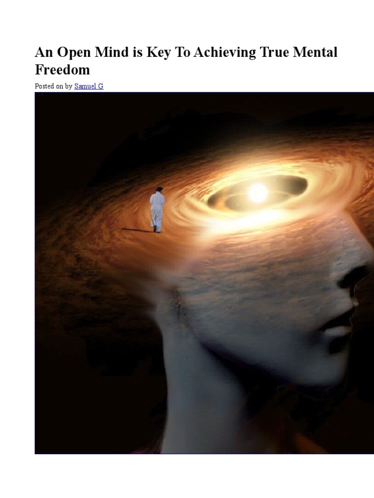 Open Mind for True Mental Freedom | PDF | Mind | Reality