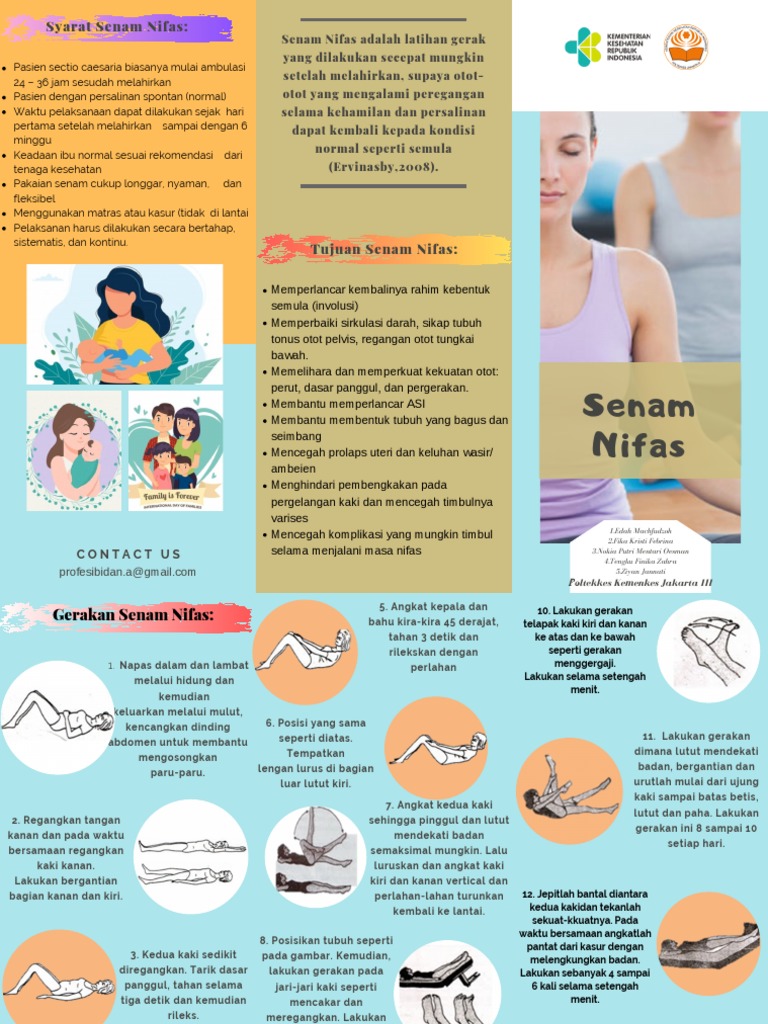 Leaflet Senam Nifas PDF | PDF