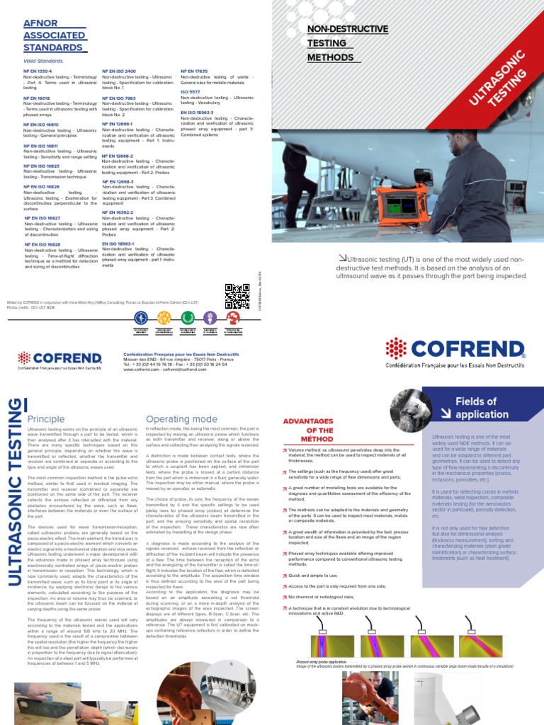 UL TRA Sonic TES Ting: Afnor Associated Standards | PDF ...