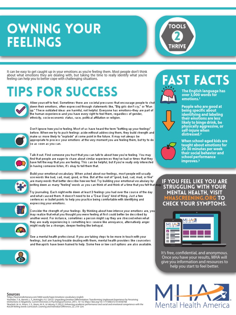 Owning Your Feelings: Tips For Success | PDF | Feeling | Metaphysics Of ...