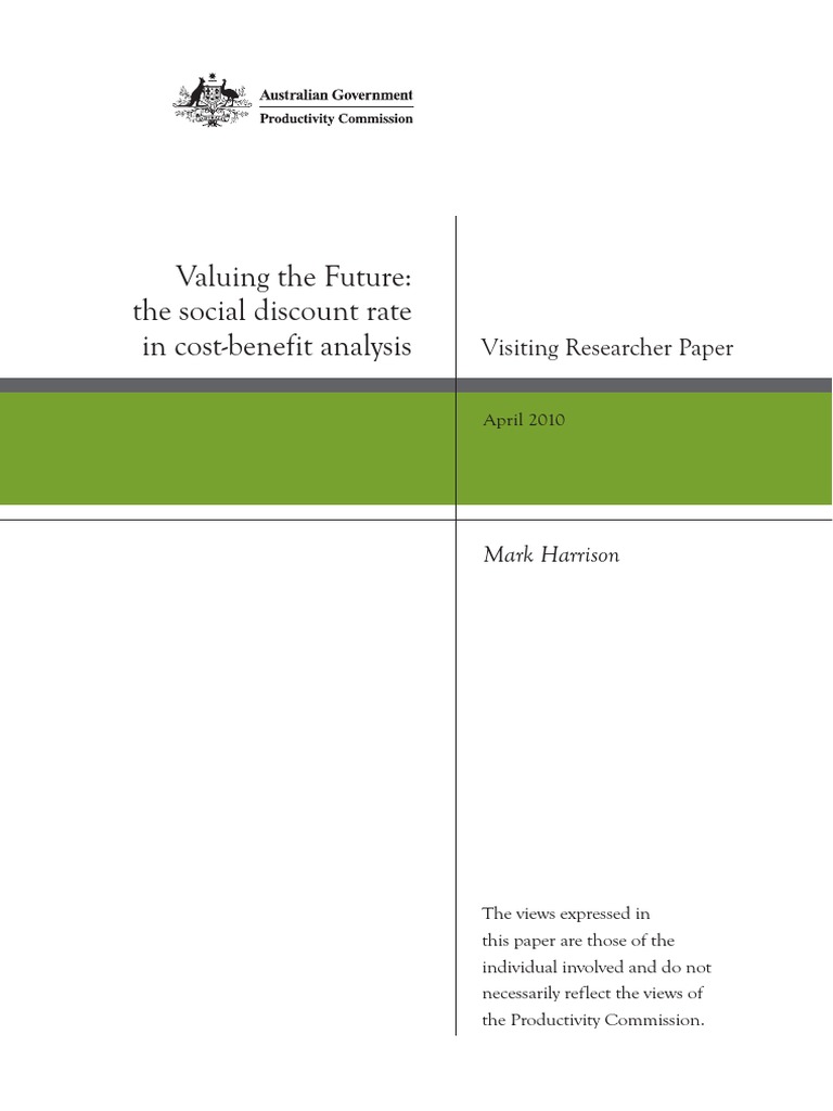 Social Discount Rate in CBA PDF | PDF | Cost–Benefit Analysis | Discounting