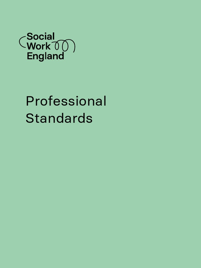 Social Work England Professional Standards | PDF | Social Work | Risk
