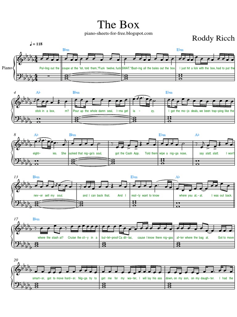 Roddy Ricch - The Box | PDF