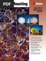 Cold and Hot Mounting Compounds Guide | PDF | Ethanol | Resin