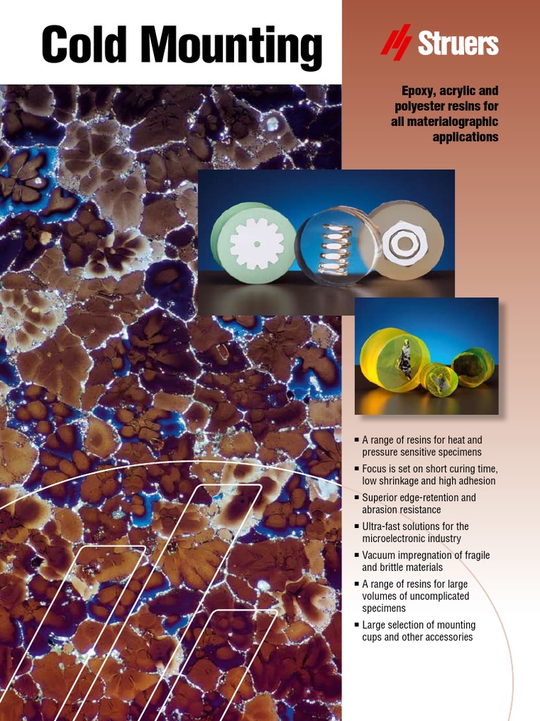 Cold Mounting Brochure English PDF | PDF | Epoxy | Casting (Metalworking)