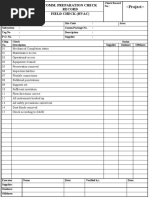 Plate Compactor Inspection Checklist | PDF | Technology & Engineering
