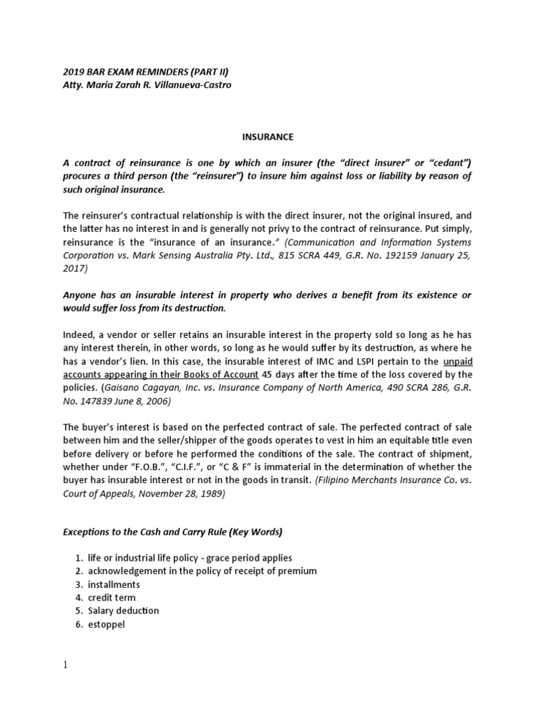 2019 Bar Reminders - Atty. Z (Part 2) | PDF | Cheque | Money Laundering