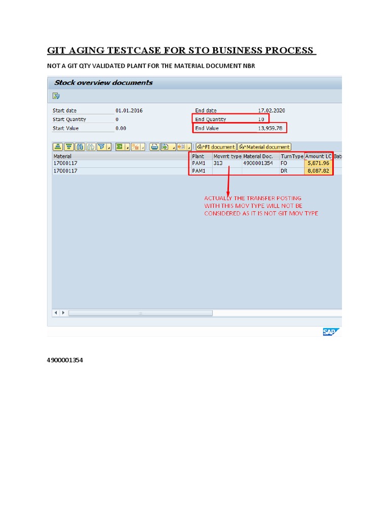 Git Aging Testcase - Reportchanges - 17022020 | PDF