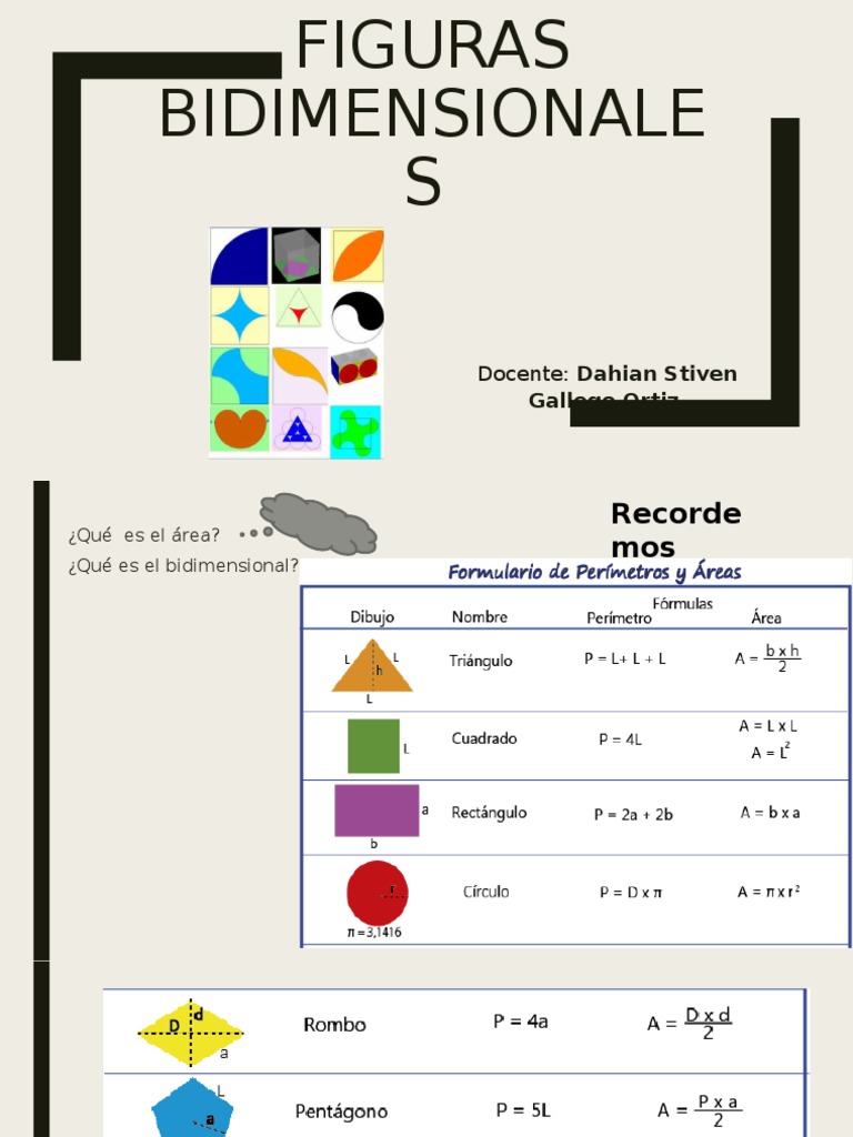Área de Figuras Bidimensionales | PDF | Geometría analítica | Geometría del plano euclidiano