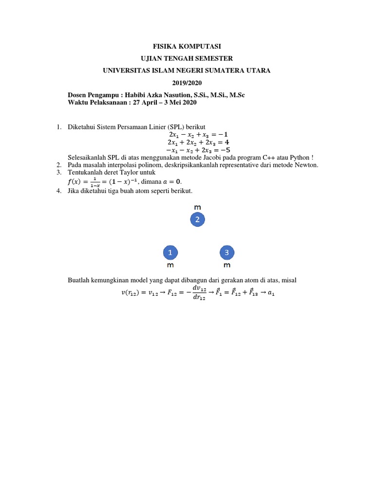 Fisika Komputasi | PDF | Metode & Bahan Ajar