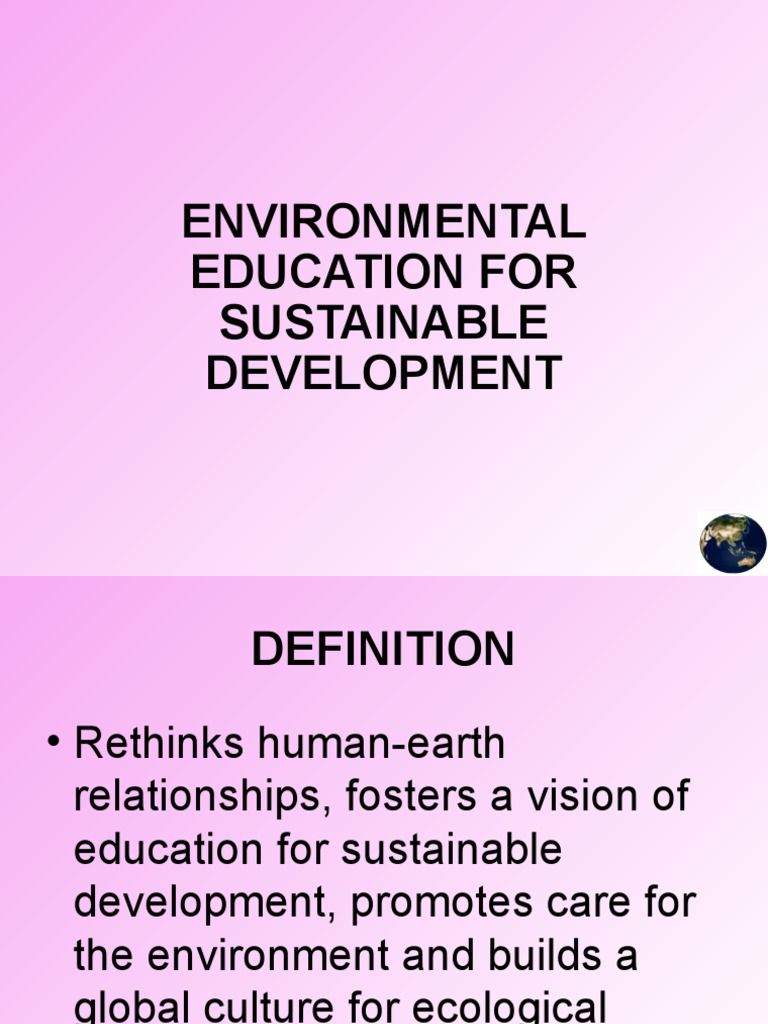 Environmental Education | PDF | Sustainability | Pollution