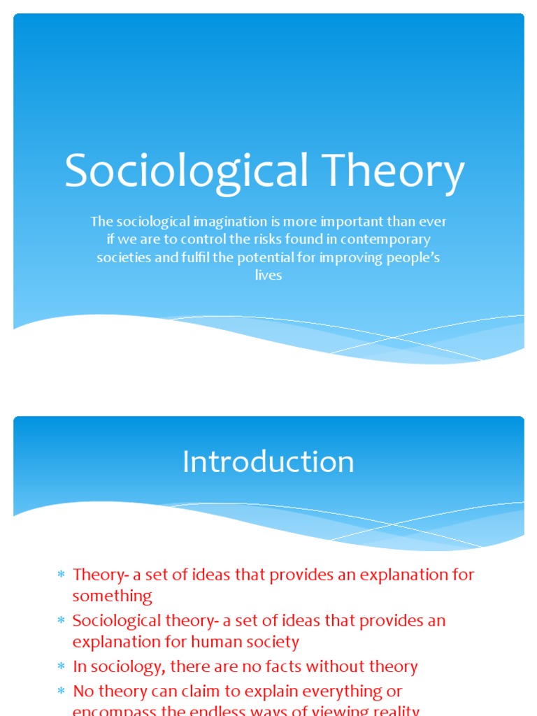 Key Concepts in Sociological Theory | PDF