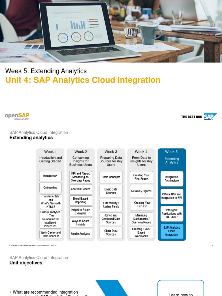 Unit 4: SAP Analytics Cloud Integration | PDF | Analytics | Cloud Computing