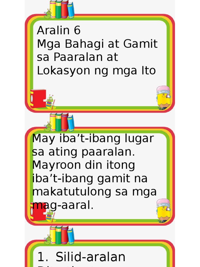 Bahagi NG Paaralan | PDF