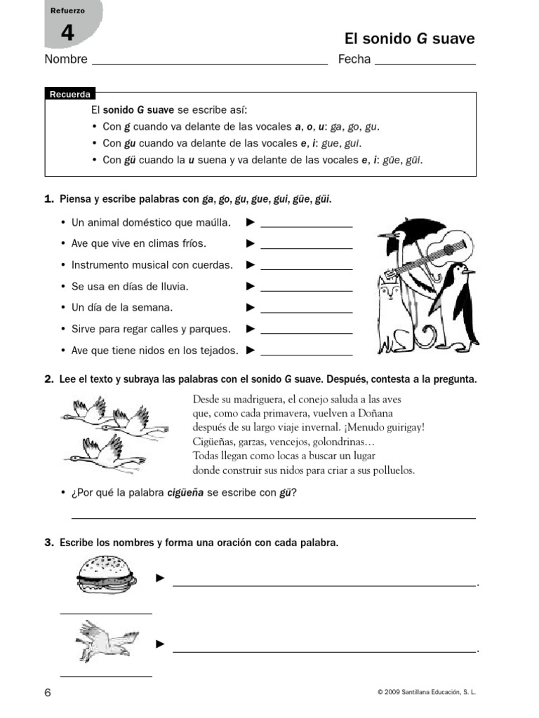 LE5 - U1 Sonido G Suave | PDF | Artes del Lenguaje y Comunicación
