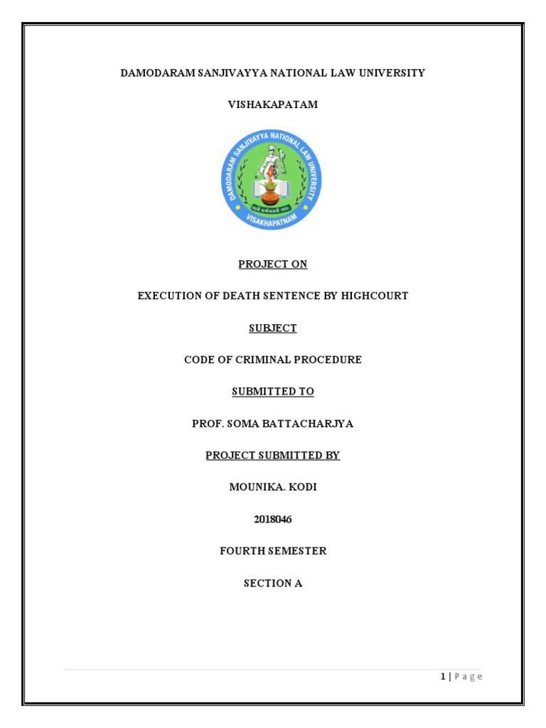 Execution of Death Sentence | PDF | Pardon | Capital Punishment
