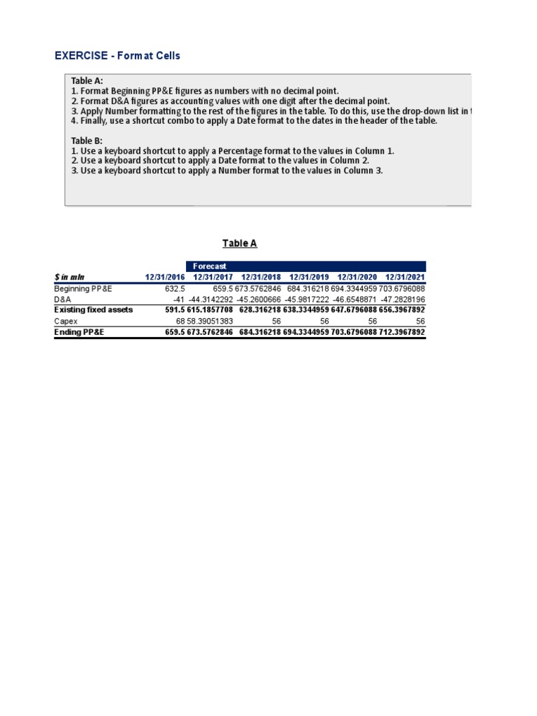 Exercise Format Cells | PDF | Mathematical Notation | Teaching Mathematics