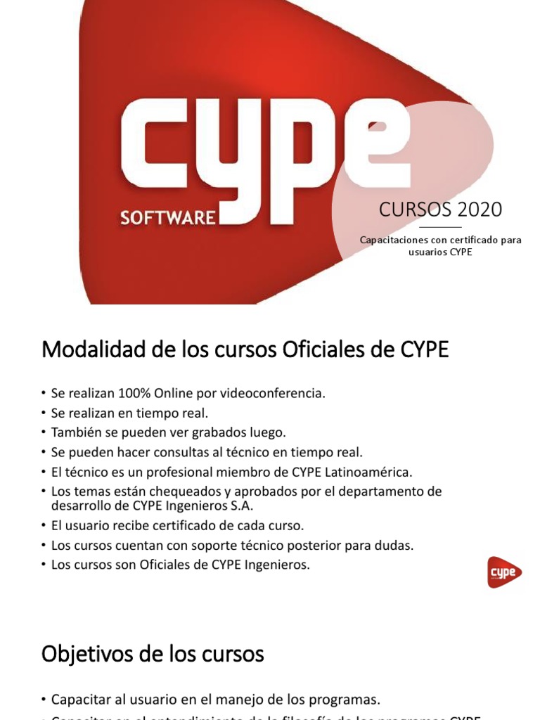 Cursos Cype 2020 - Cypecad+cype 3D | PDF