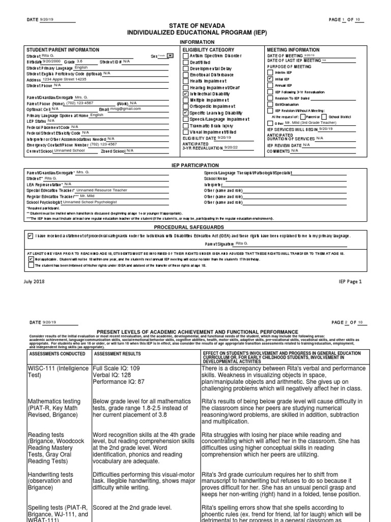 Iep Planning | PDF | Individualized Education Program | Special Education