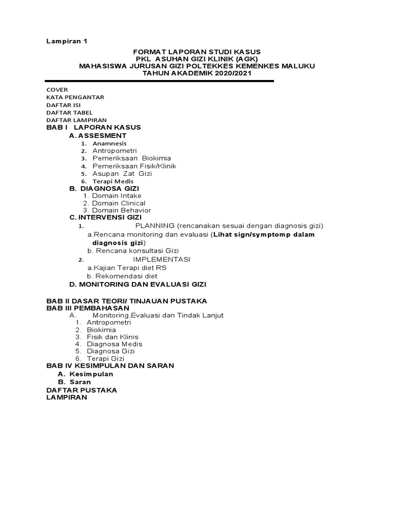 Format Laporan Agk 2020 | PDF