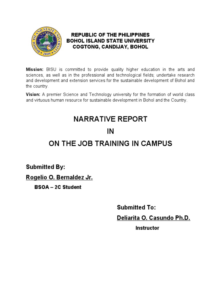 Narrative Report | PDF | Psychological Concepts | Behavior Modification