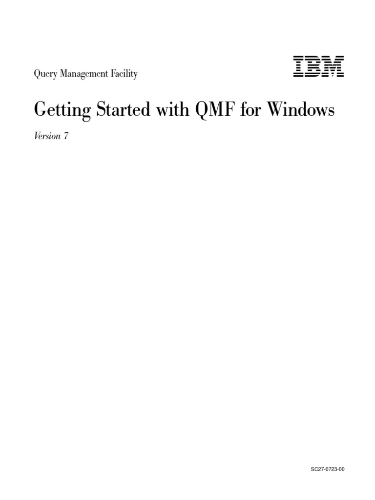 QMF Document PDF | PDF | Databases | Password