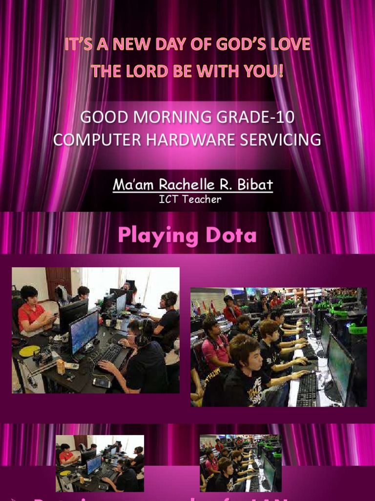 Good Morning Grade-10 Computer Hardware Servicing: Ma'am Rachelle R. Bibat | PDF | Electrical ...