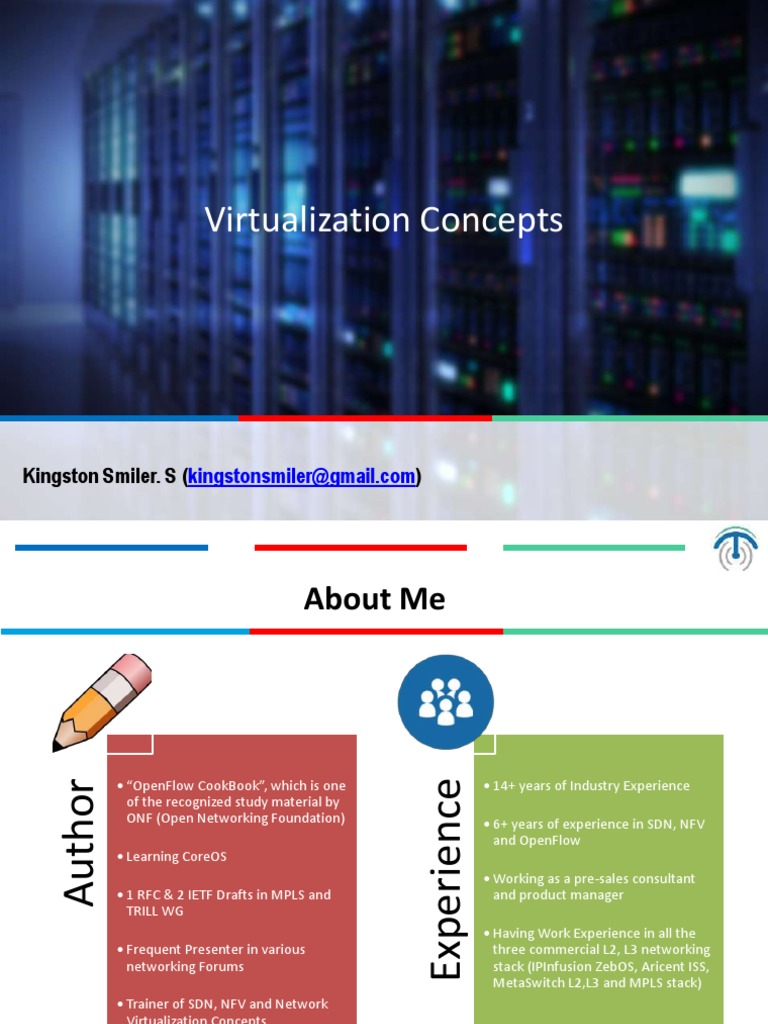 Virtualization Concepts: Kingston Smiler. S | PDF | Virtualization | Computer Network