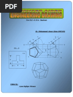 Projections of Points in Engineering Drawing | PDF | Rectangle | Triangle