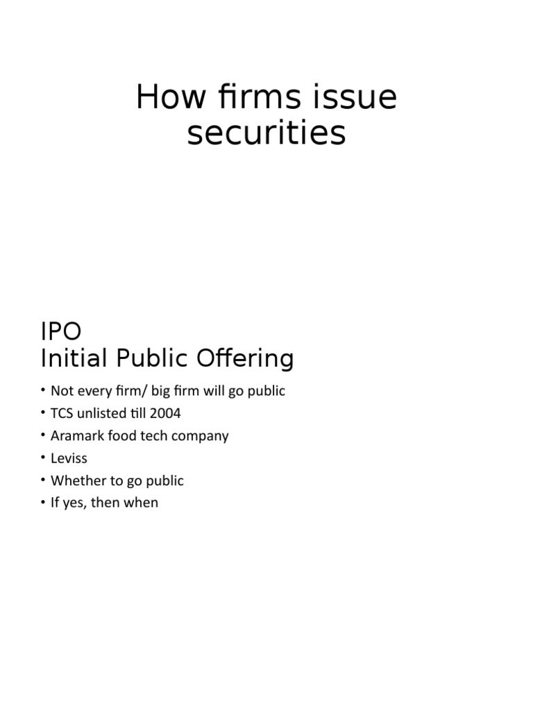 IPO Process | PDF | Initial Public Offering | Underwriting