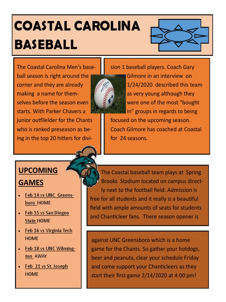 Ccu Baseball | PDF