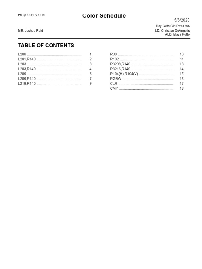 Boy Gets Girl Color | PDF | Architectural Elements | Lighting