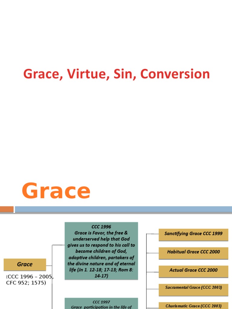Grace, Virtue, Sin, Conversion | PDF | Grace In Christianity ...