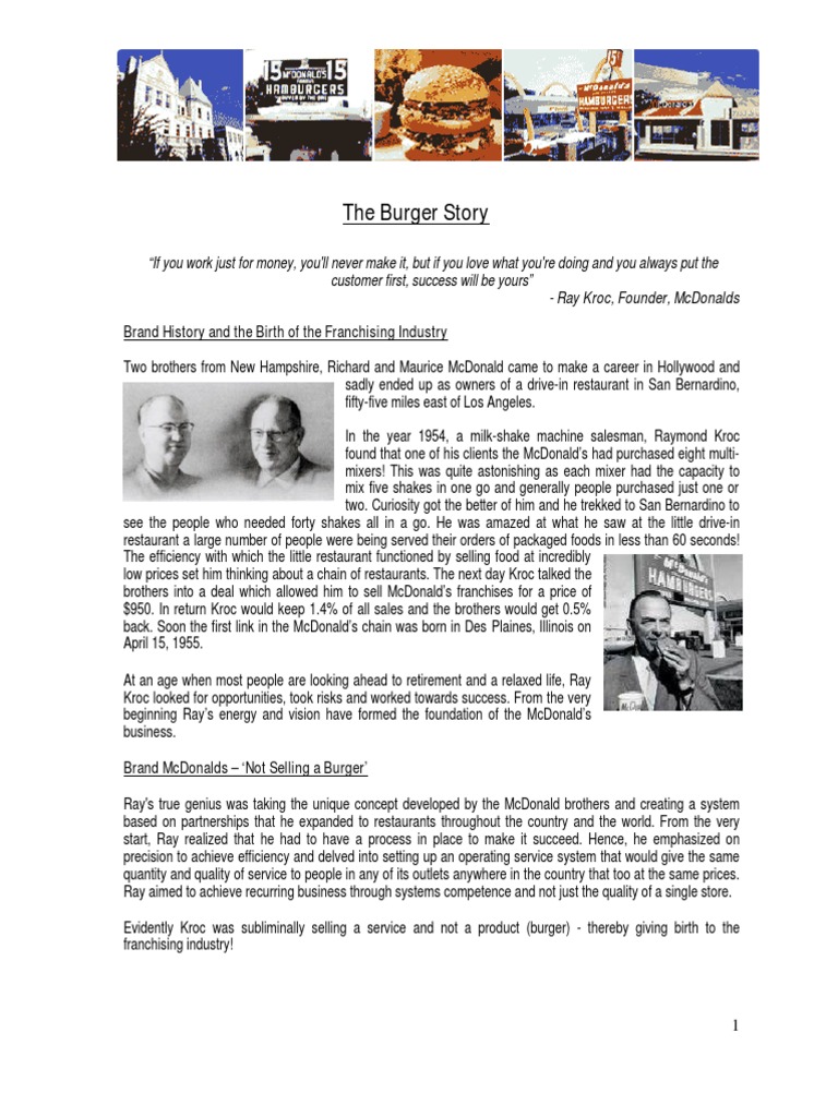 The Burger Story | PDF