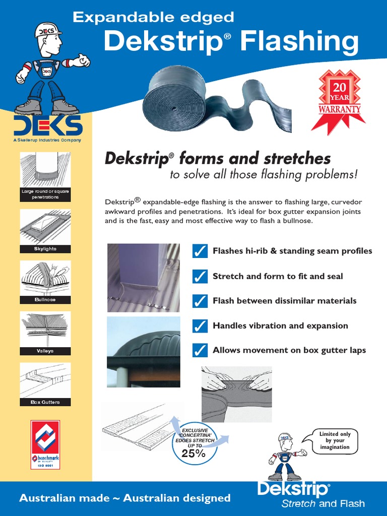 Dekstrip Flashing: Dekstrip Forms and Stretches | PDF | Structural ...